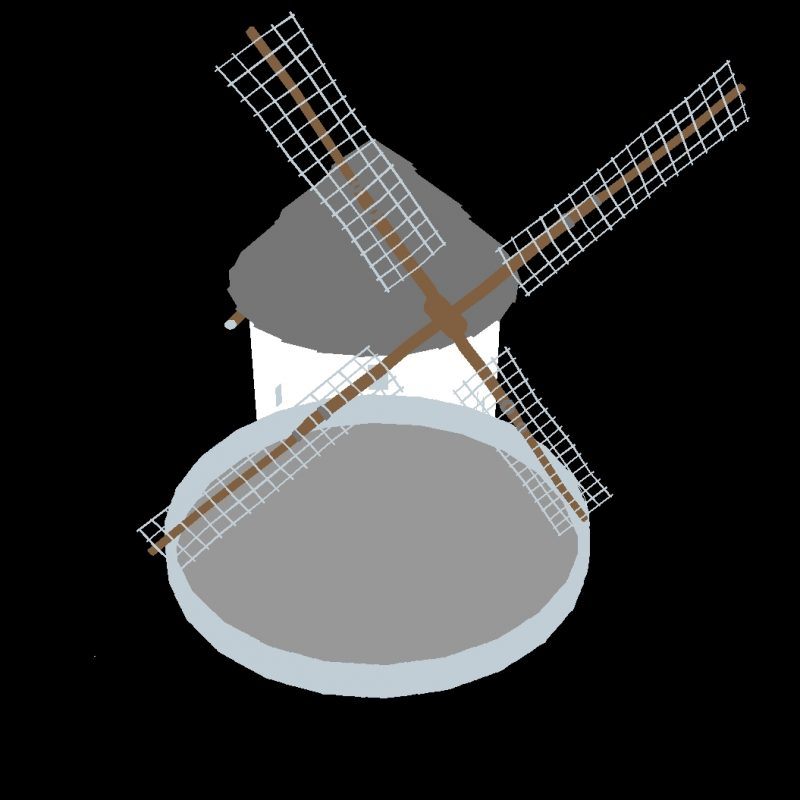 Windmill For Pumping Water 3D DWG Model for AutoCAD • Designs CAD