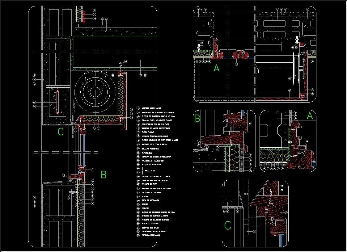 Window - Scrolling Blind Detail DWG Detail for AutoCAD • Designs CAD Window - Scrolling Blind Detail DWG Detail for AutoCAD • Designs CAD