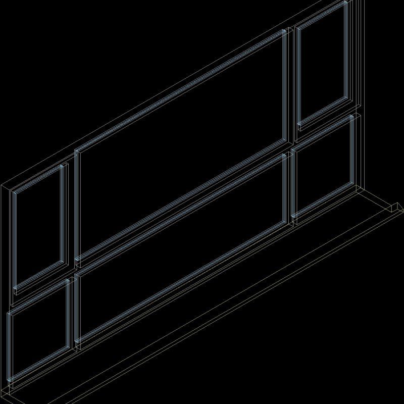 Window 300x150 - 3D DWG Model for AutoCAD • Designs CAD