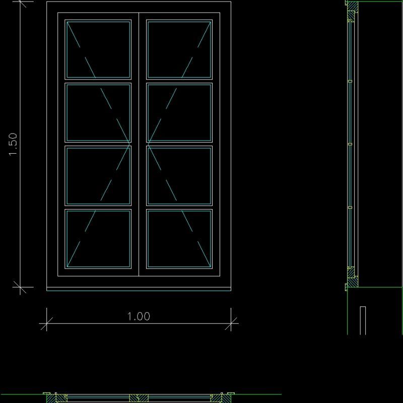 Window DWG Plan for AutoCAD • Designs CAD