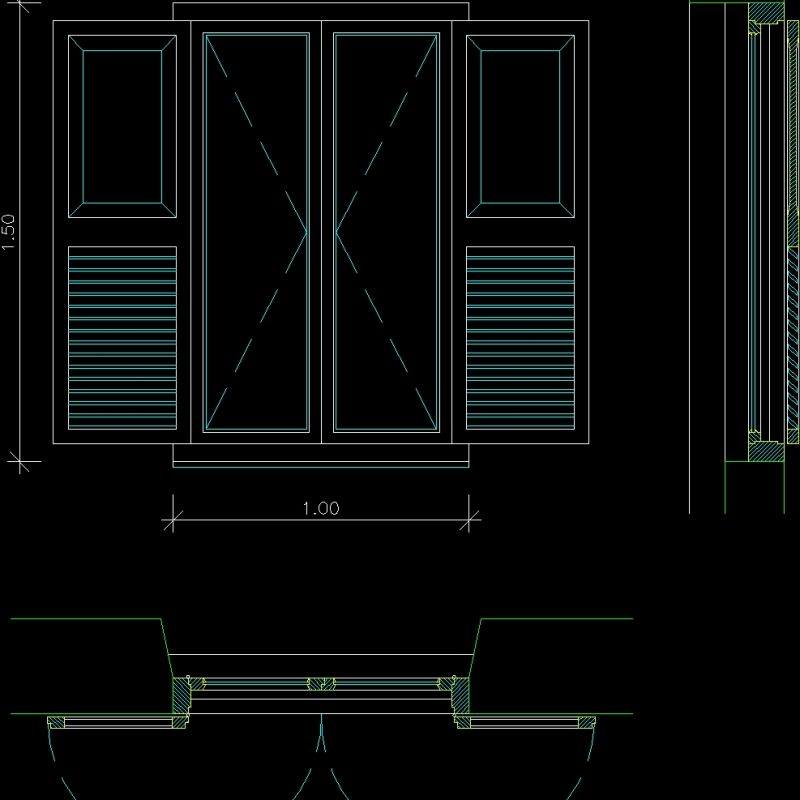 Window DWG Plan for AutoCAD • Designs CAD