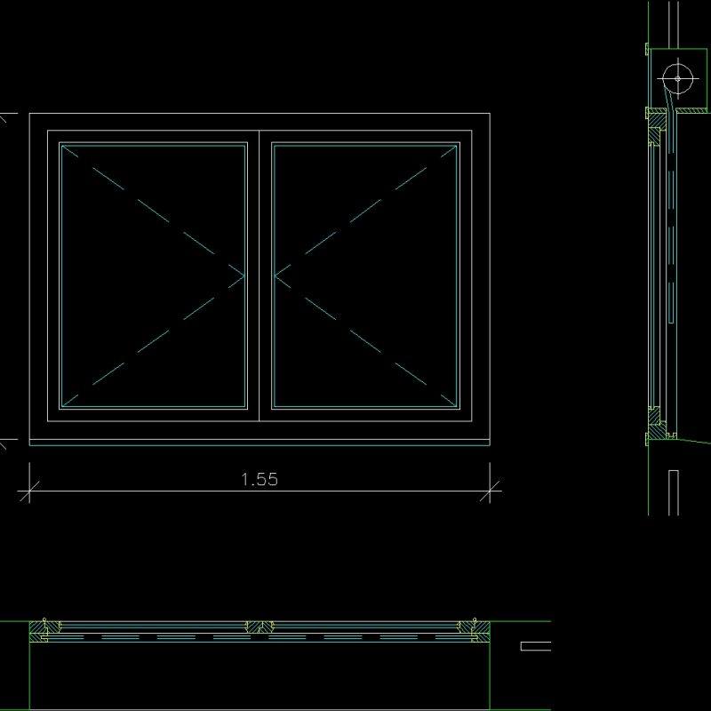 Window DWG Plan for AutoCAD • Designs CAD