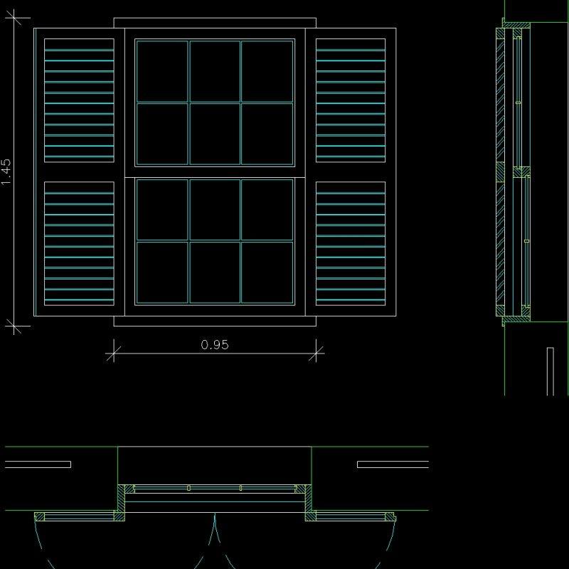 Window DWG Plan for AutoCAD • Designs CAD