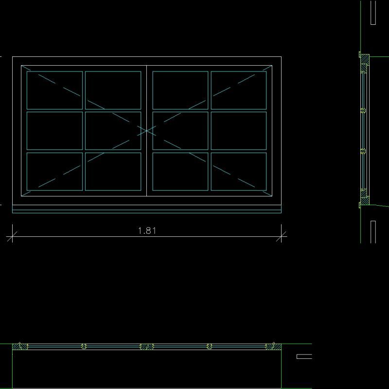 Window DWG Plan for AutoCAD • Designs CAD
