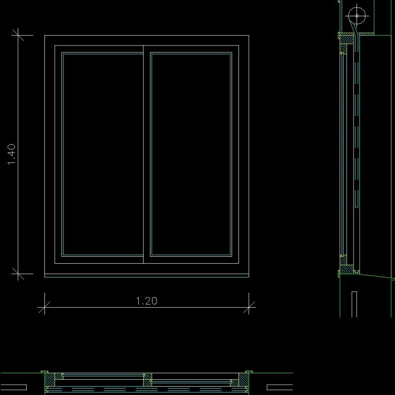 Window DWG Plan for AutoCAD • Designs CAD
