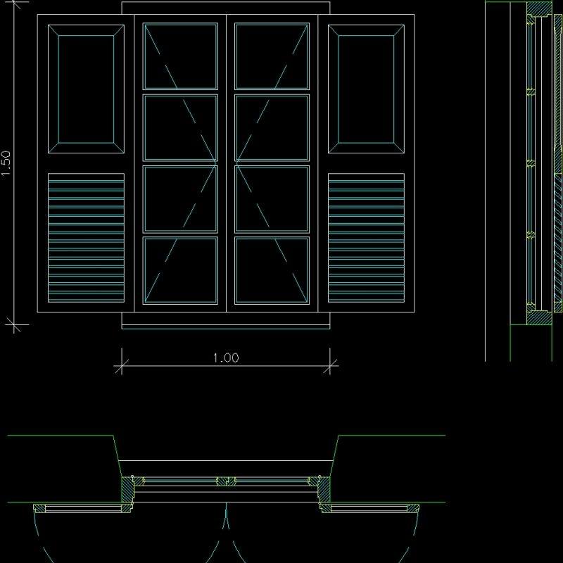 Window DWG Plan for AutoCAD • Designs CAD