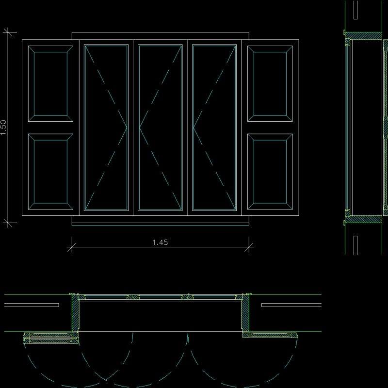 Window DWG Plan for AutoCAD • Designs CAD