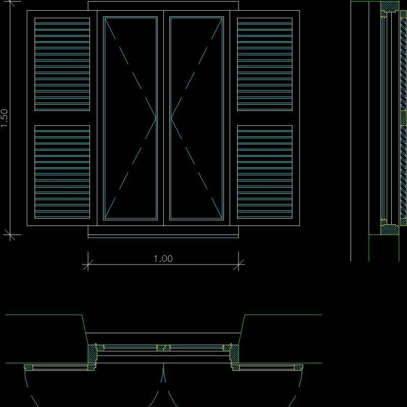 Window DWG Plan for AutoCAD • Designs CAD