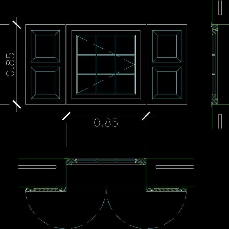 Window DWG Plan for AutoCAD • Designs CAD