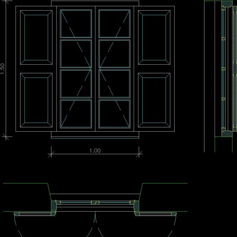 Window DWG Plan for AutoCAD • Designs CAD