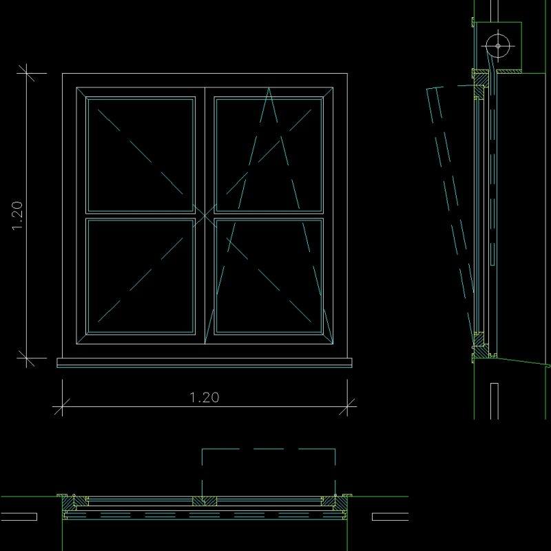 Window DWG Plan for AutoCAD • Designs CAD