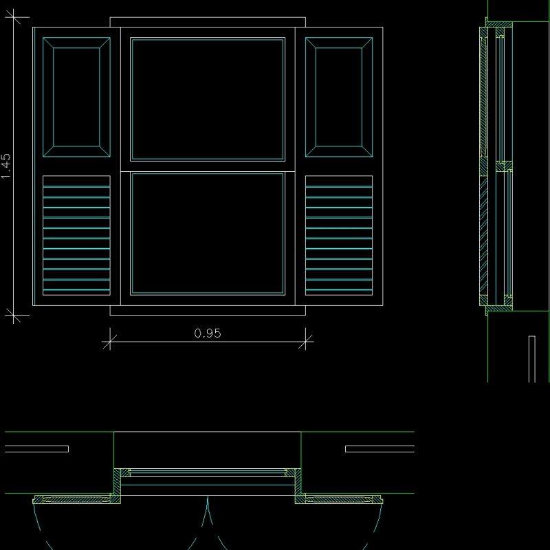 Window DWG Plan for AutoCAD • Designs CAD