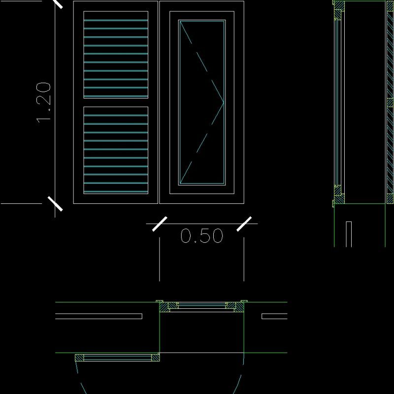 Window DWG Plan for AutoCAD • Designs CAD
