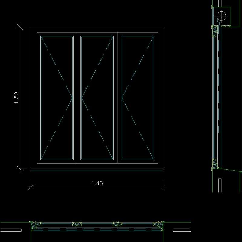 Window DWG Plan for AutoCAD • Designs CAD