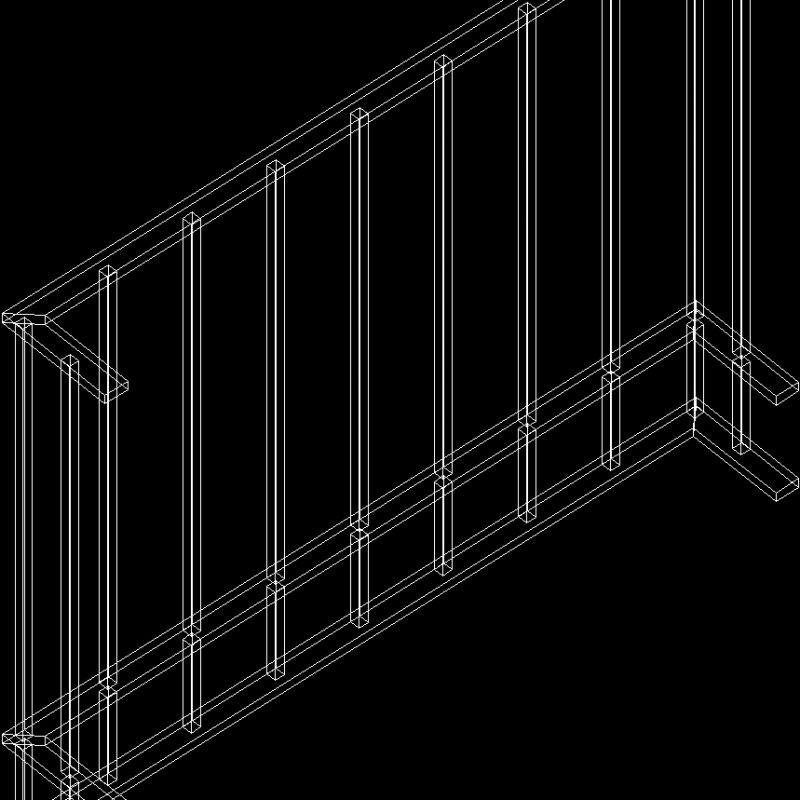 Window Grill 120m 3D DWG Model for AutoCAD • Designs CAD
