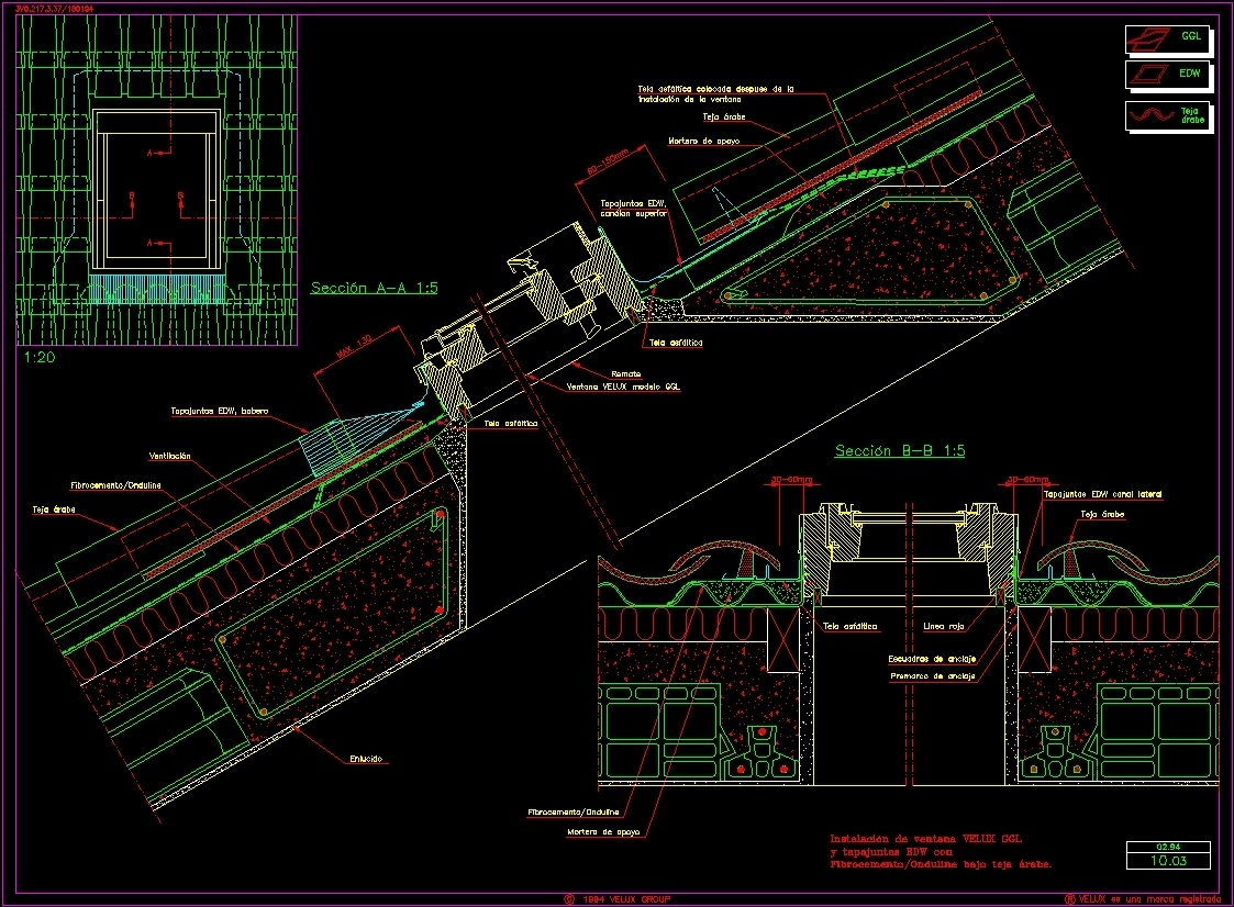 Windows - Details Glazed Roof Details DWG Detail for AutoCAD | DesignsCAD