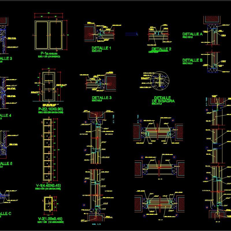 Windows Details DWG Detail for AutoCAD • Designs CAD