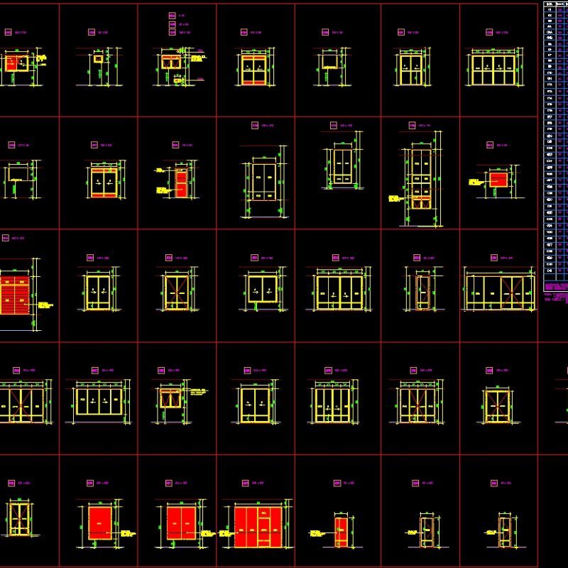 Windows Details DWG Detail for AutoCAD • Designs CAD