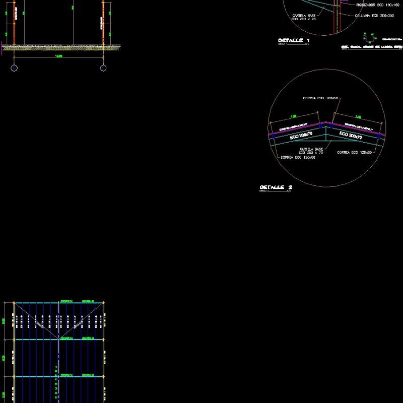 Wireframe Barn DWG Detail for AutoCAD • Designs CAD