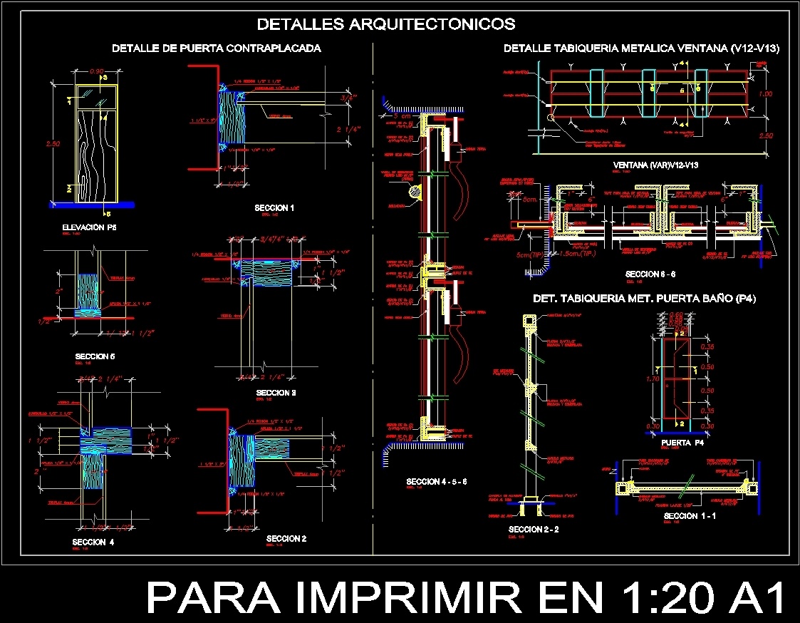 Wood Door And Window Details DWG Detail for AutoCAD • Designs CAD