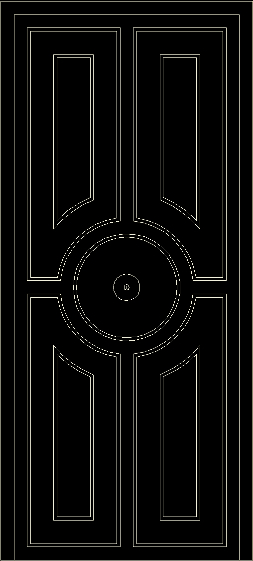 Wooden Access Door 210height DWG Block for AutoCAD • Designs CAD