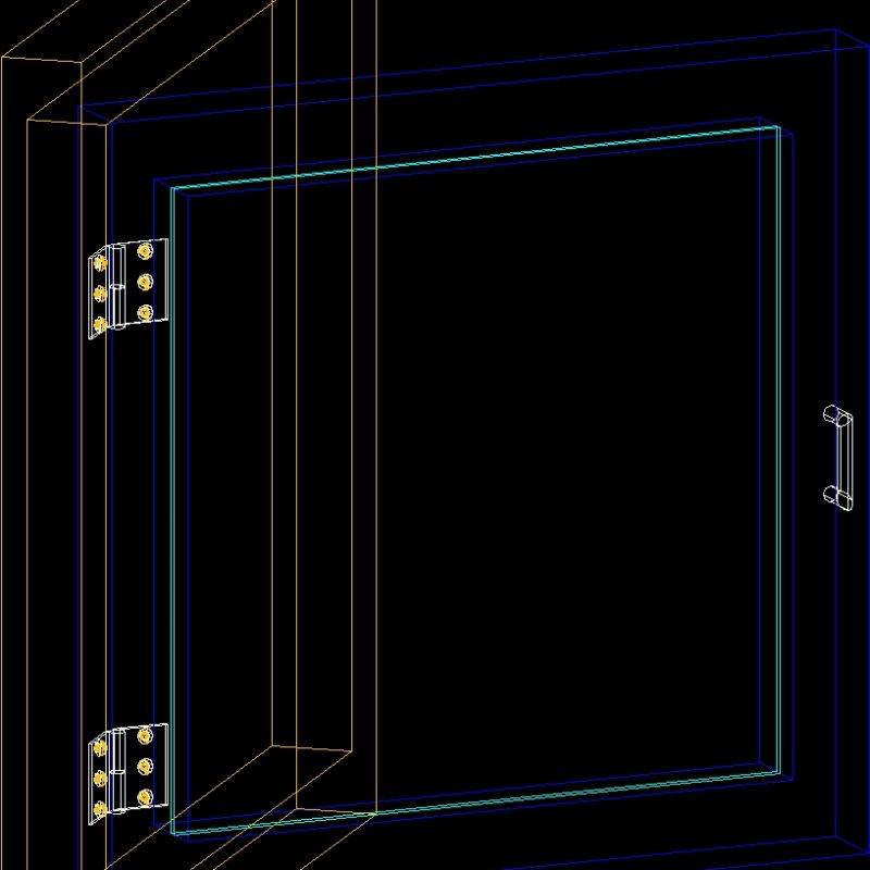 Wooden Window 3D DWG Model for AutoCAD • Designs CAD