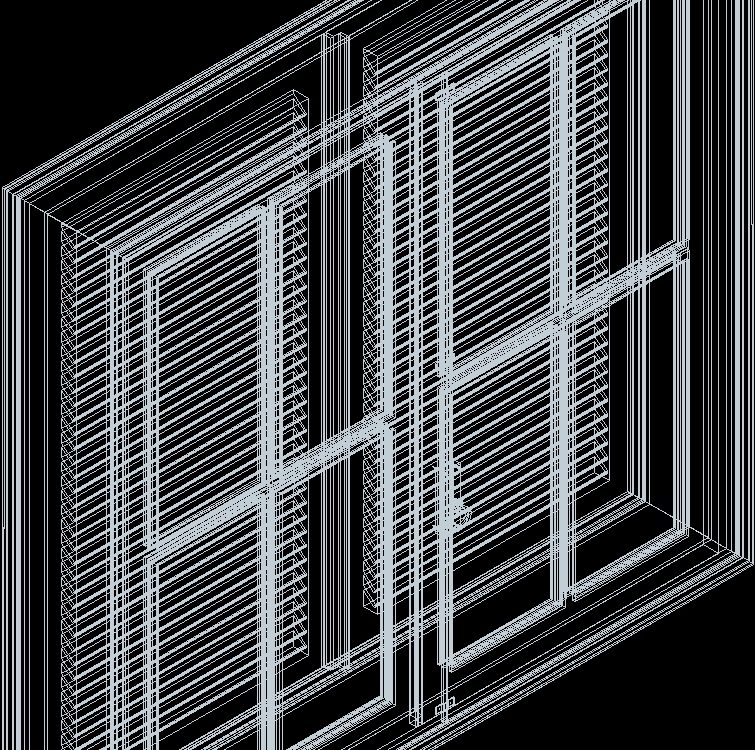 Wooden Window Shutter Rectangular DWG Block for AutoCAD • Designs CAD