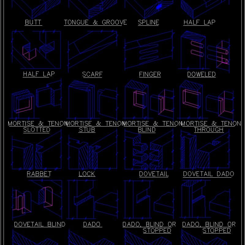 Woodwork DWG Detail for AutoCAD • Designs CAD