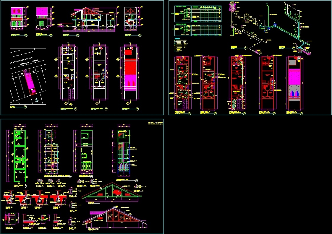 Working Drawing Of Family House DWG Block for AutoCAD • Designs CAD