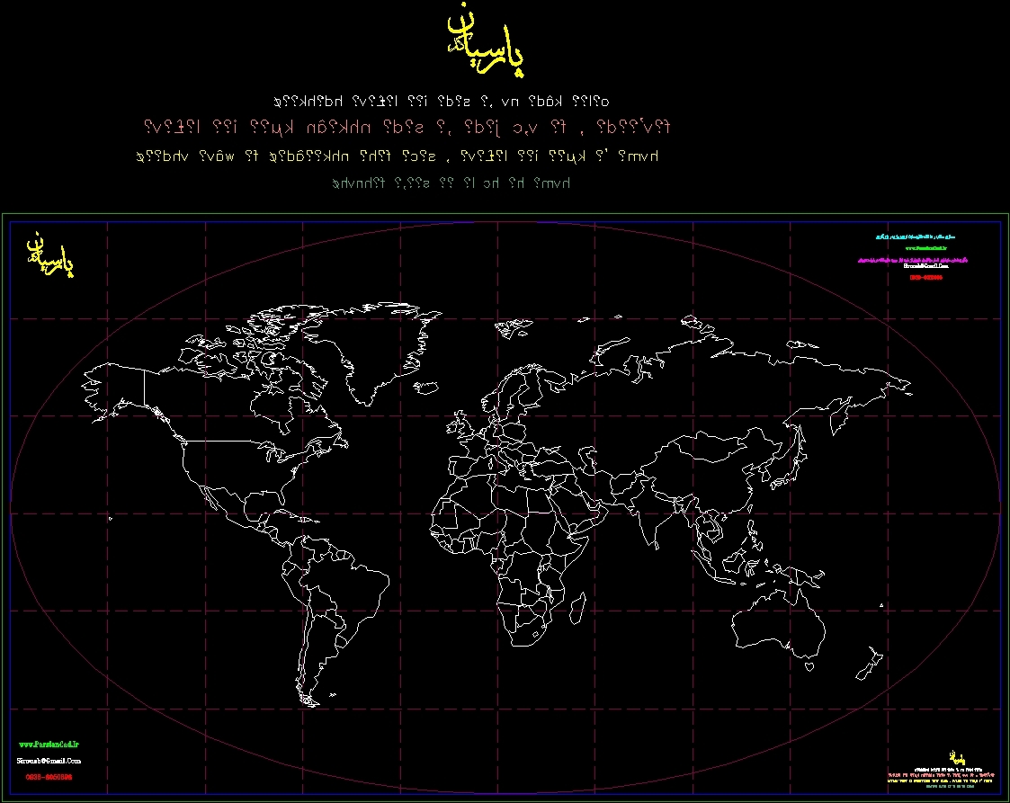 World Map DWG Block For AutoCAD Designs CAD