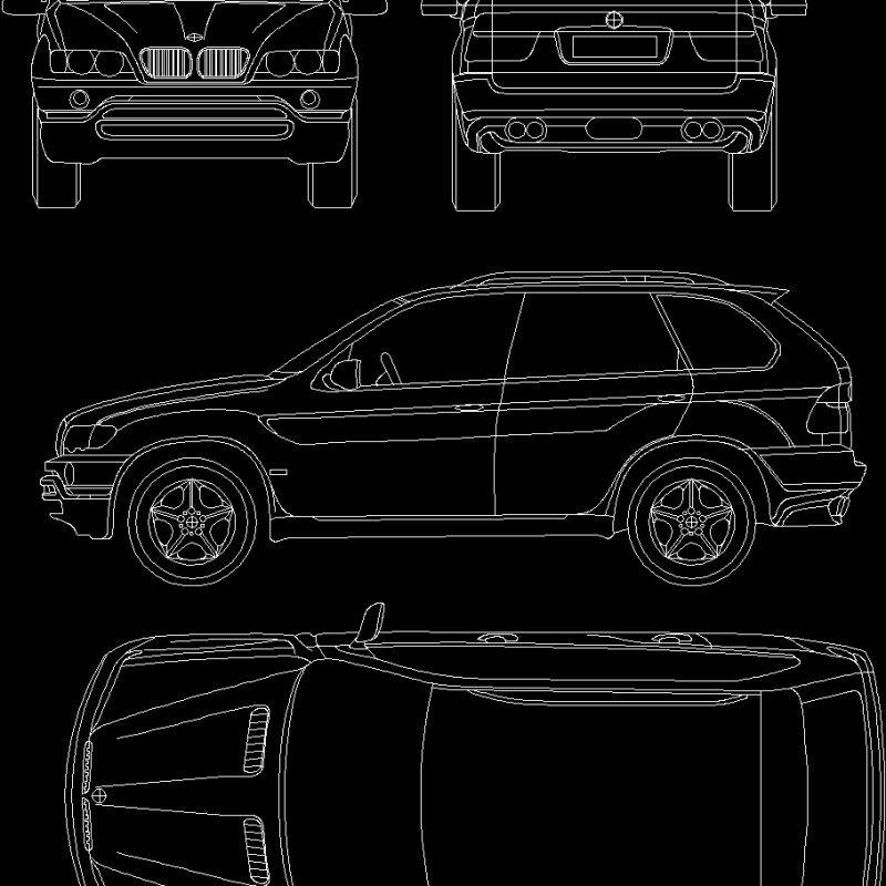 X5 Bmw Complete DWG Block for AutoCAD • Designs CAD