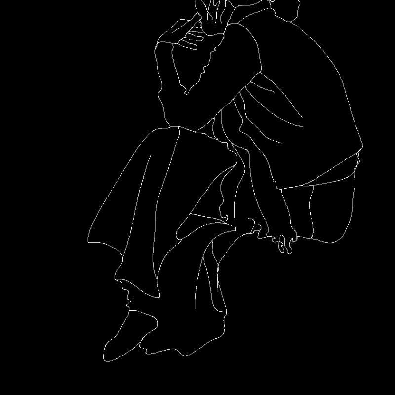 Young Lady Seat DWG Block for AutoCAD • Designs CAD