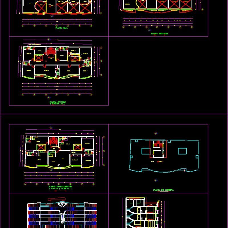 5-Storey Building DWG Block for AutoCAD • Designs CAD