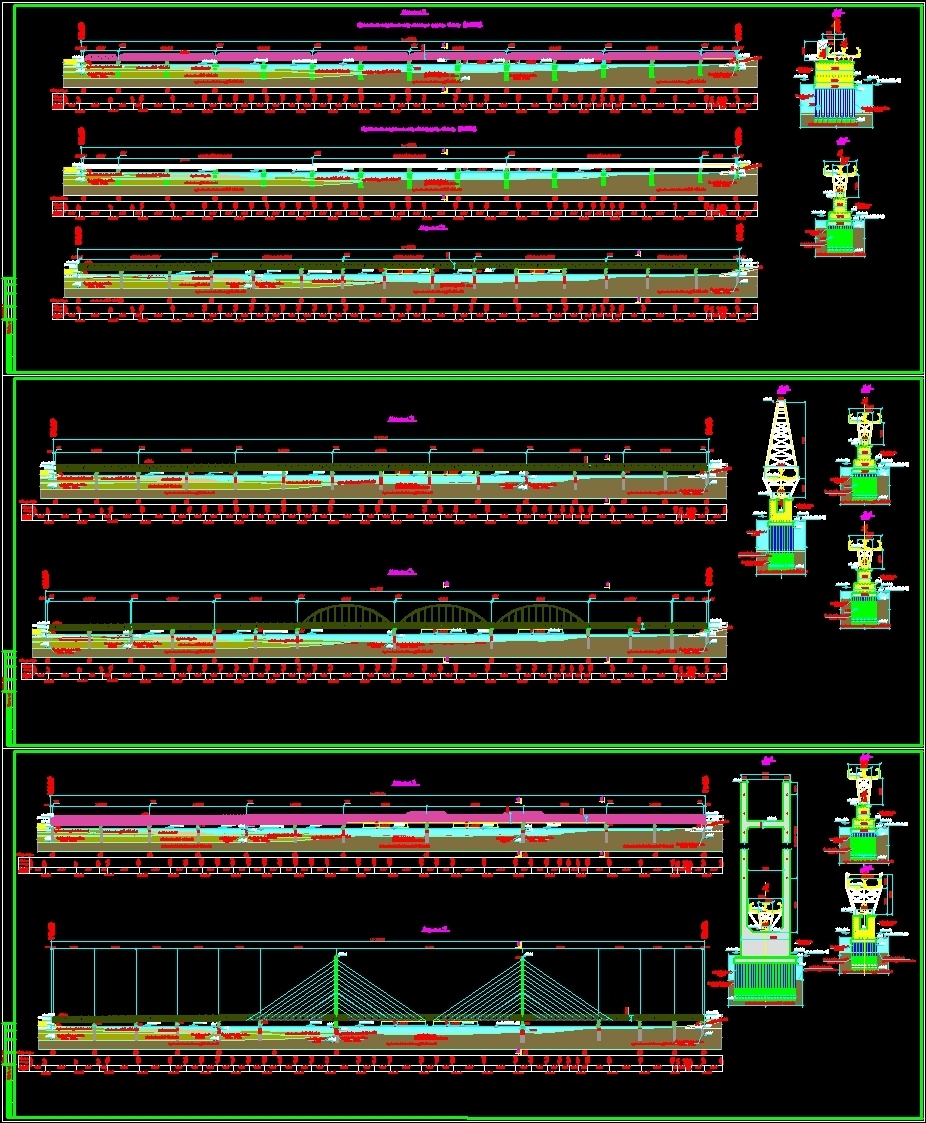 6 Different Types Of Bridges DWG Block for AutoCAD • Designs CAD