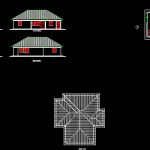 A Three Bedroomed Simple House DWG Plan for AutoCAD • Designs CAD
