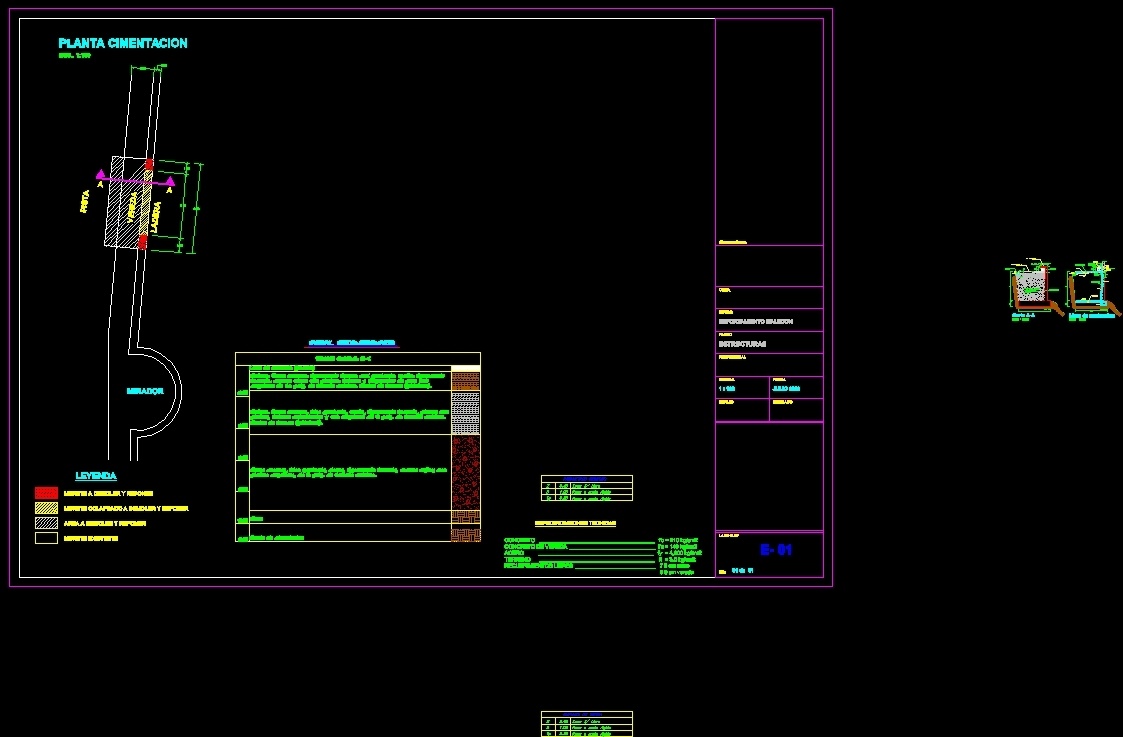 Abutment Wall - Jetty - Details DWG Detail for AutoCAD • Designs CAD