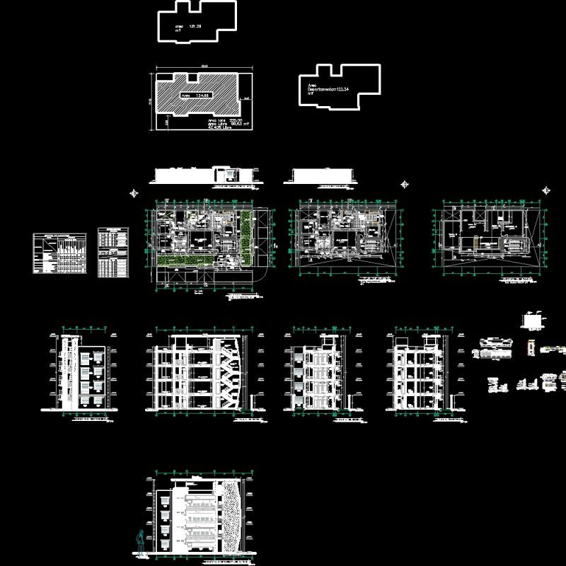 Apartment Building - Project DWG Full Project for AutoCAD • Designs CAD