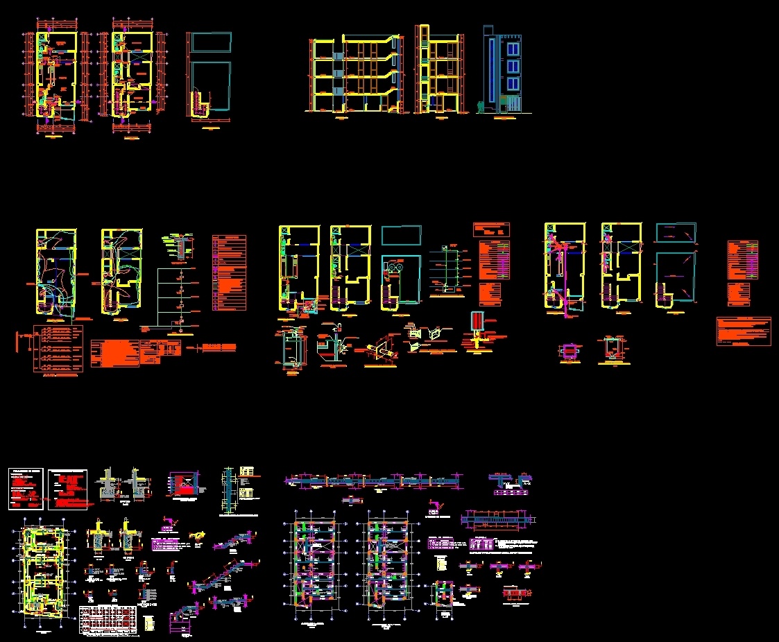 Apartments With Student Housing Above DWG Block for AutoCAD • Designs CAD