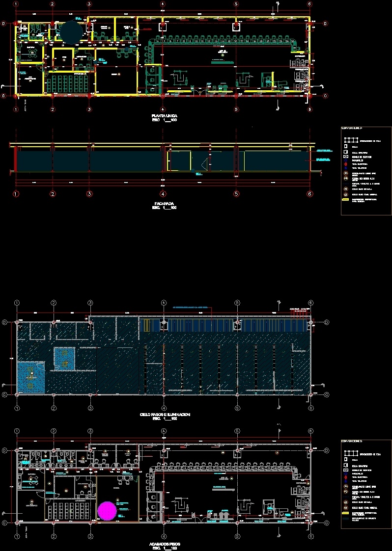 Architectonic Planes Commercial Movil Phone DWG Block for AutoCAD ...