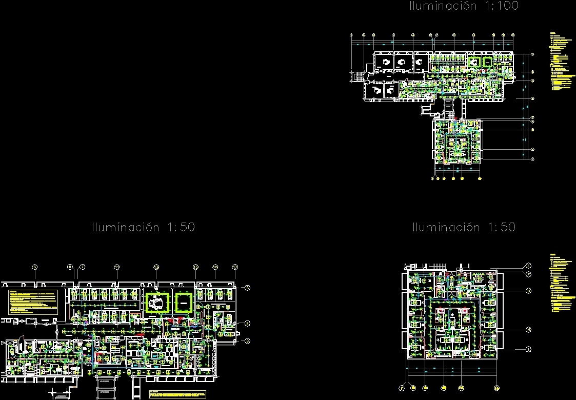 Areas Electrical Installations Icu And Hospital Recovery DWG Block for ...