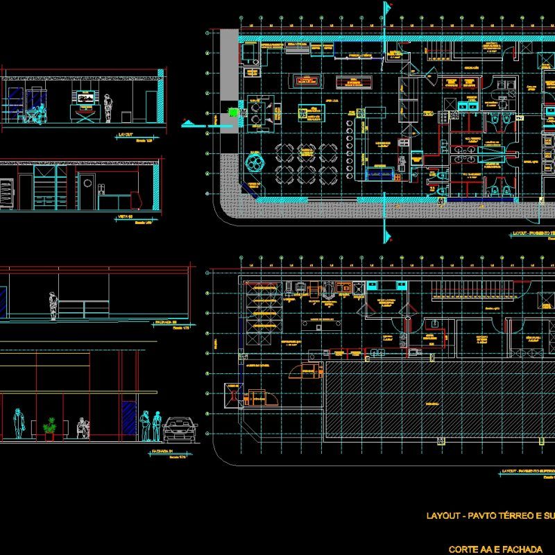 Bakery DWG Section for AutoCAD • Designs CAD