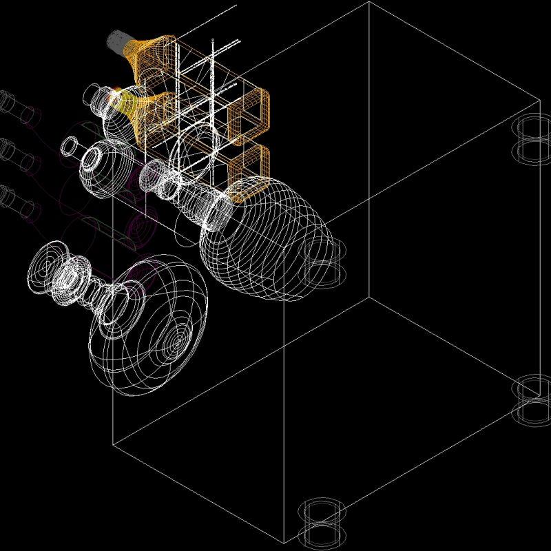 Bar Table With Bottles DWG Model for AutoCAD • Designs CAD