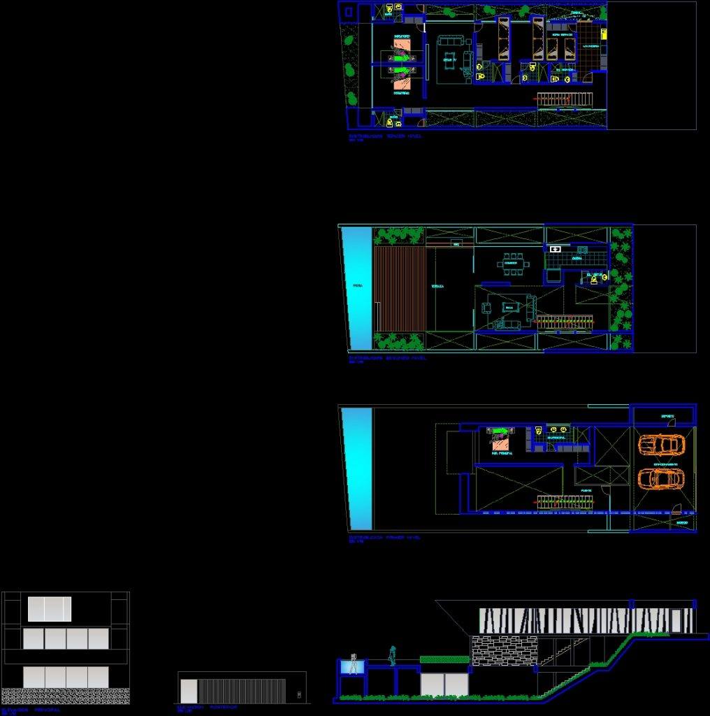Beach House DWG Block for AutoCAD • Designs CAD