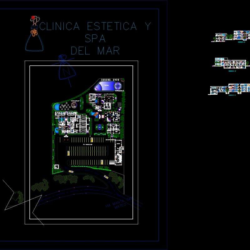 Beauty Clinic And Spa DWG Section for AutoCAD • Designs CAD