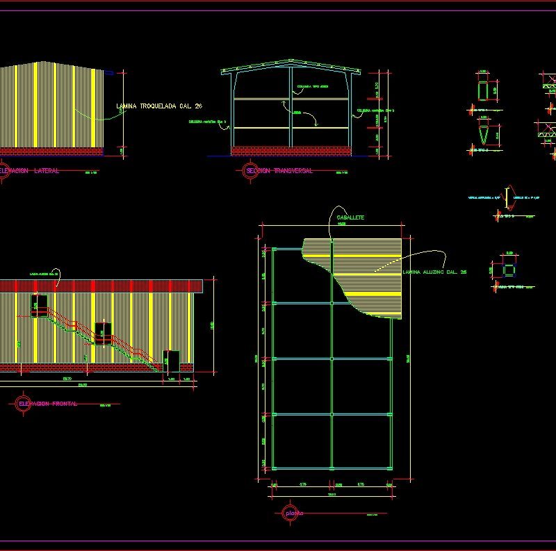 Bodega 3 Levels DWG Section for AutoCAD • Designs CAD