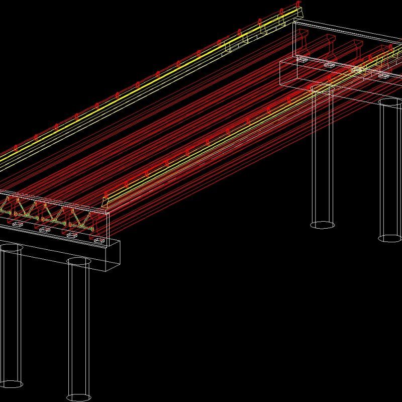 Bridge 30m - 3D DWG Model for AutoCAD • Designs CAD