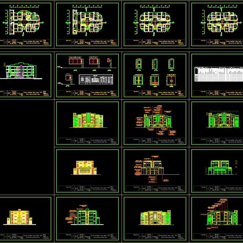 Building Homes Project DWG Full Project for AutoCAD • Designs CAD
