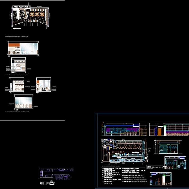Cafeteria DWG Full Project for AutoCAD • Designs CAD