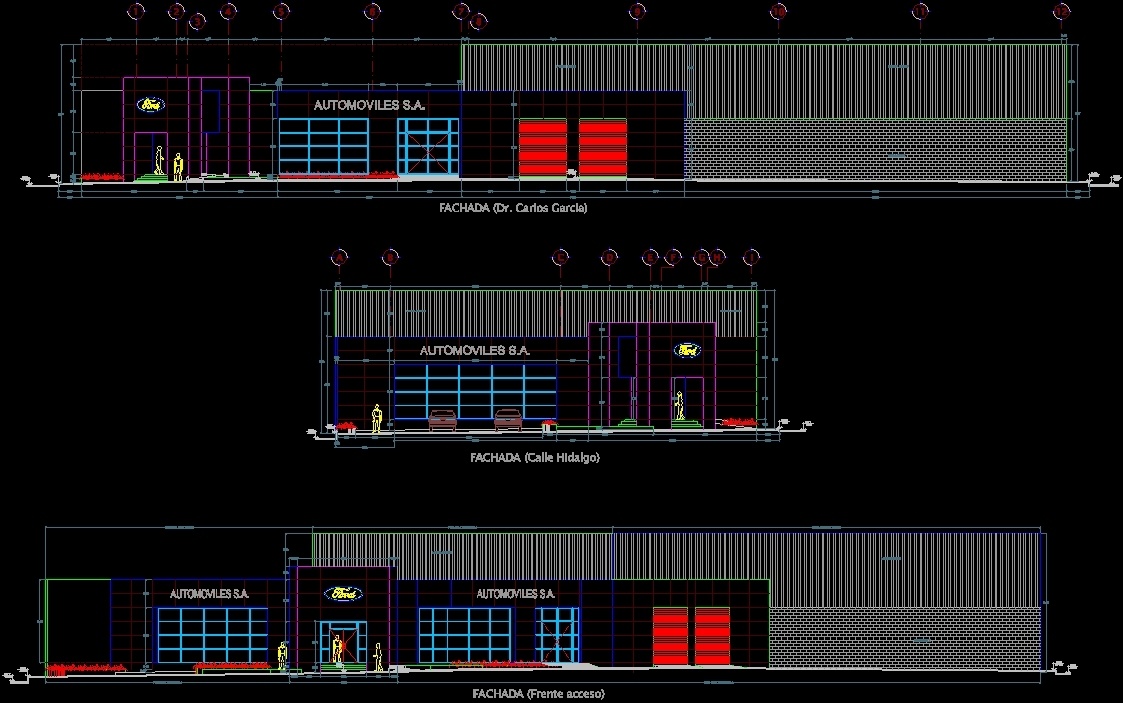 Cars Concession Shop DWG Section for AutoCAD • Designs CAD