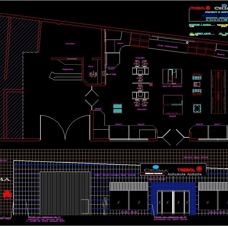 Ceramic Commercial Store DWG Block for AutoCAD • Designs CAD